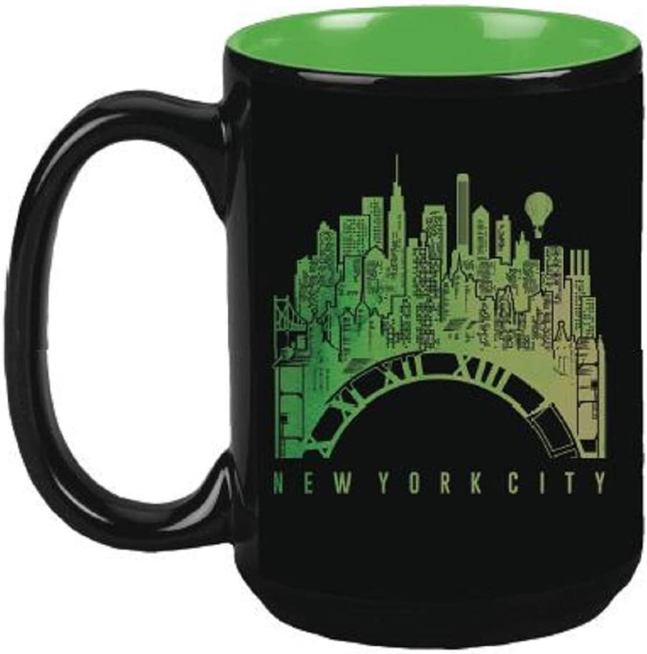 Wicked the Muscial NYC Clock Mug, Black – Bazillion Dreams